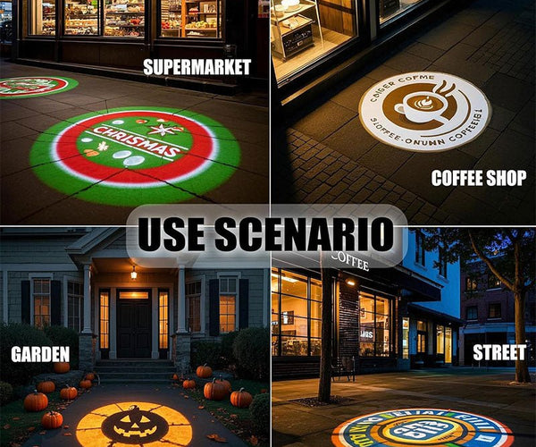 110W LED GOBO Wall Advertising Projector | Logo Projection on Building ...