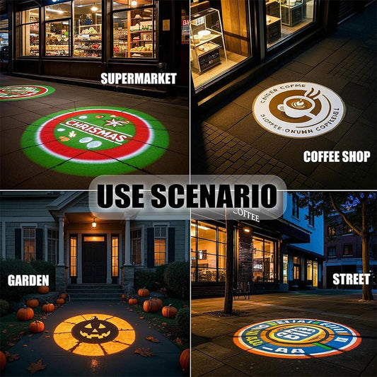 110W LED GOBO Wall Advertising Projector | Logo Projection on Building ...